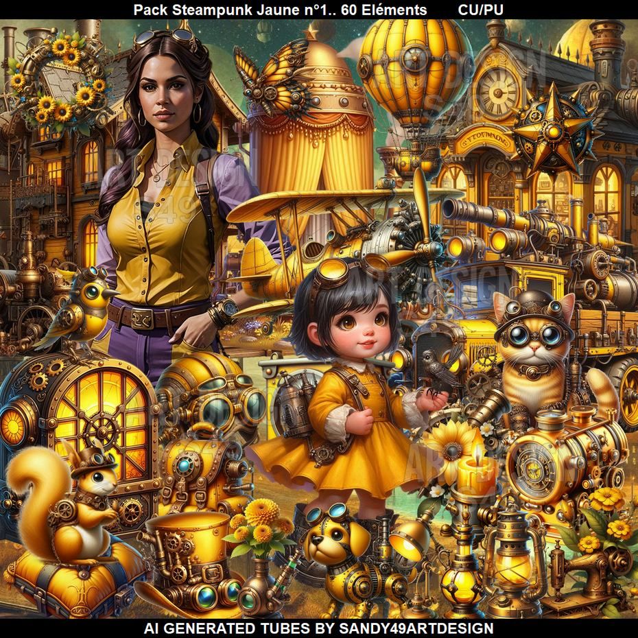 SAD - Pack Steampunk Jaune N°1