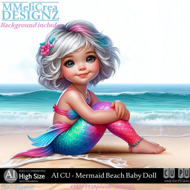 MMD - AI - CU Mermaid Beach Baby Doll