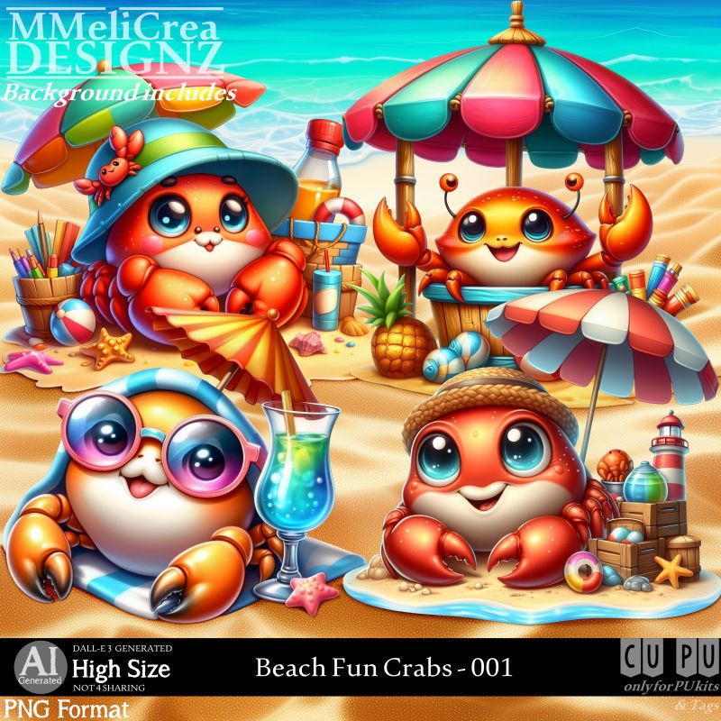 MMD - AI - Beach Fun Crabs - CU001