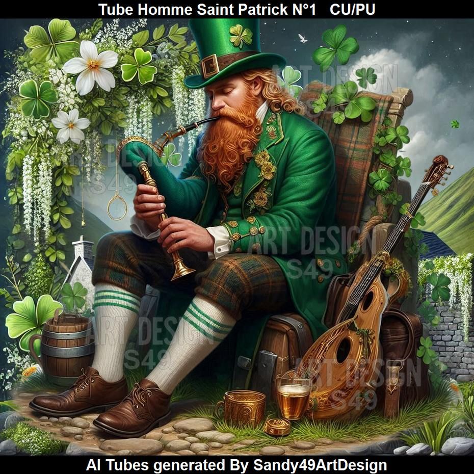 SAD - Tube Homme Saint Patrick N°1