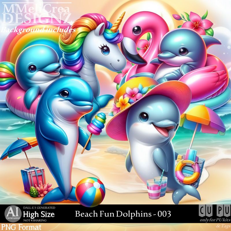 MMD - AI - Beach Fun Dolphins - CU003