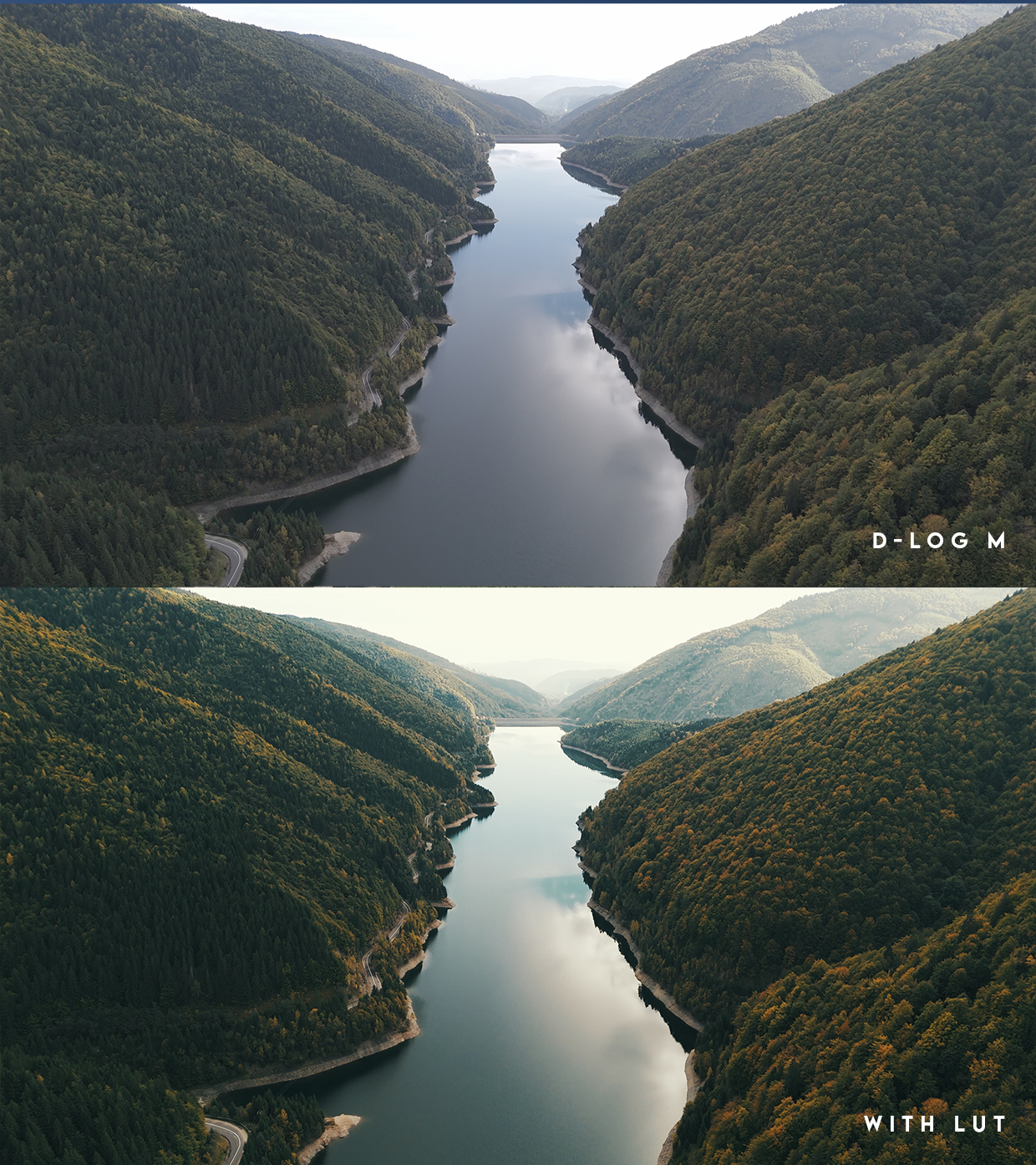 DJI Air 3 Free Cinematic LUT for D Log M footage