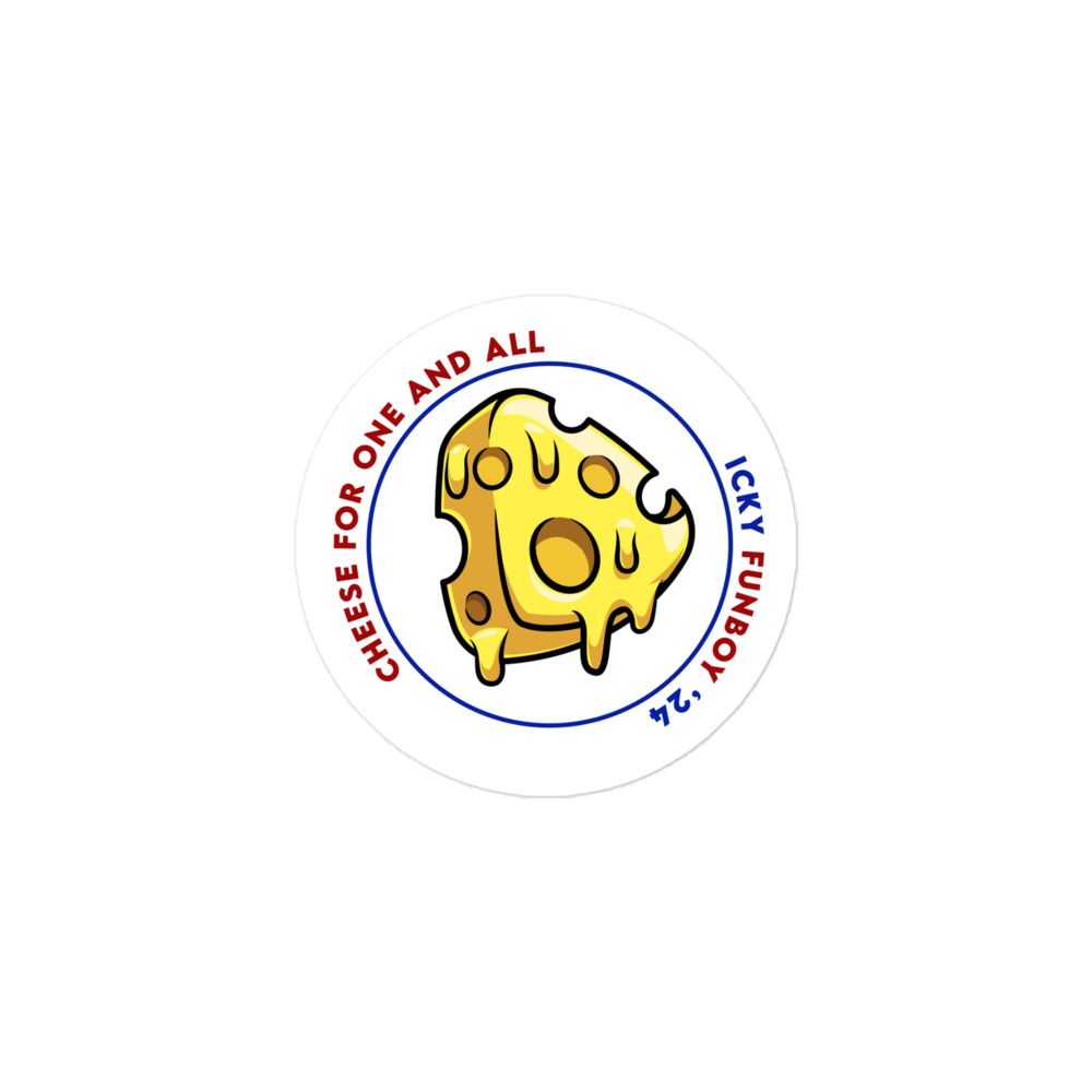 Icky-Funboy '24 Cheese Sticker - Cheese Wedge Version