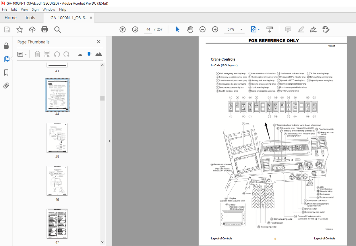 Tadano All Terrain Crane GA-1000N Operation Manual – PDF DOWNLOAD