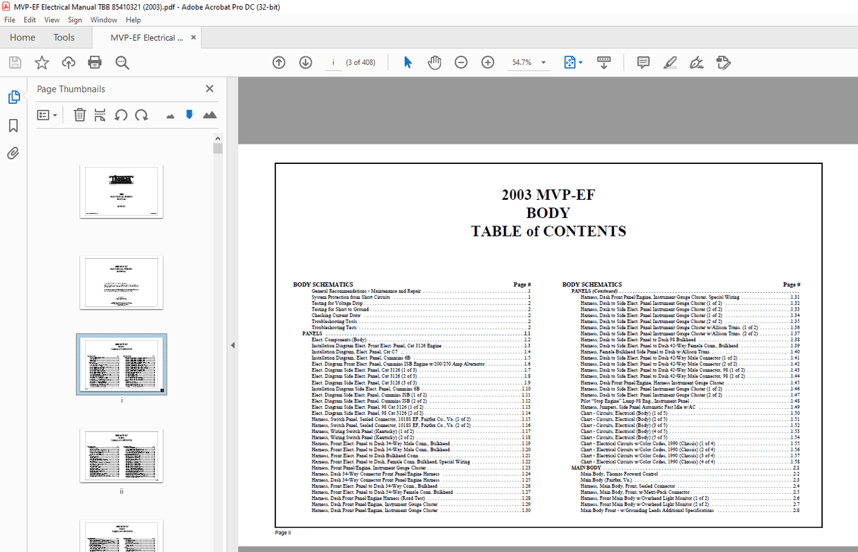 Thomas Built Buses 1998-1999 MVP-EF Electrical Wiring Manual – PDF DOWNLOAD