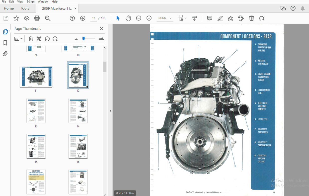 MAXXFORCE 11-13 ADVANCED DIESEL POWER SERVICE MANUAL 2009 – PDF DOWNLOAD