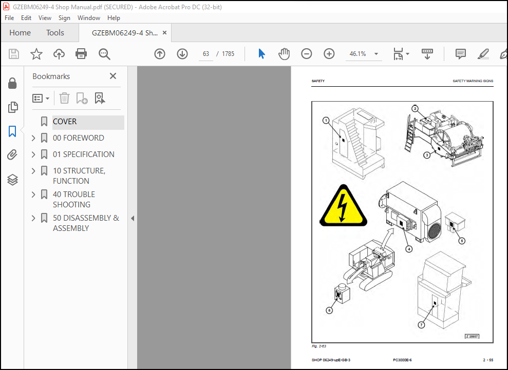 Komatsu PC3000E-6 Hydraulic Mining Excavator Shop Manual – PDF DOWNLOAD