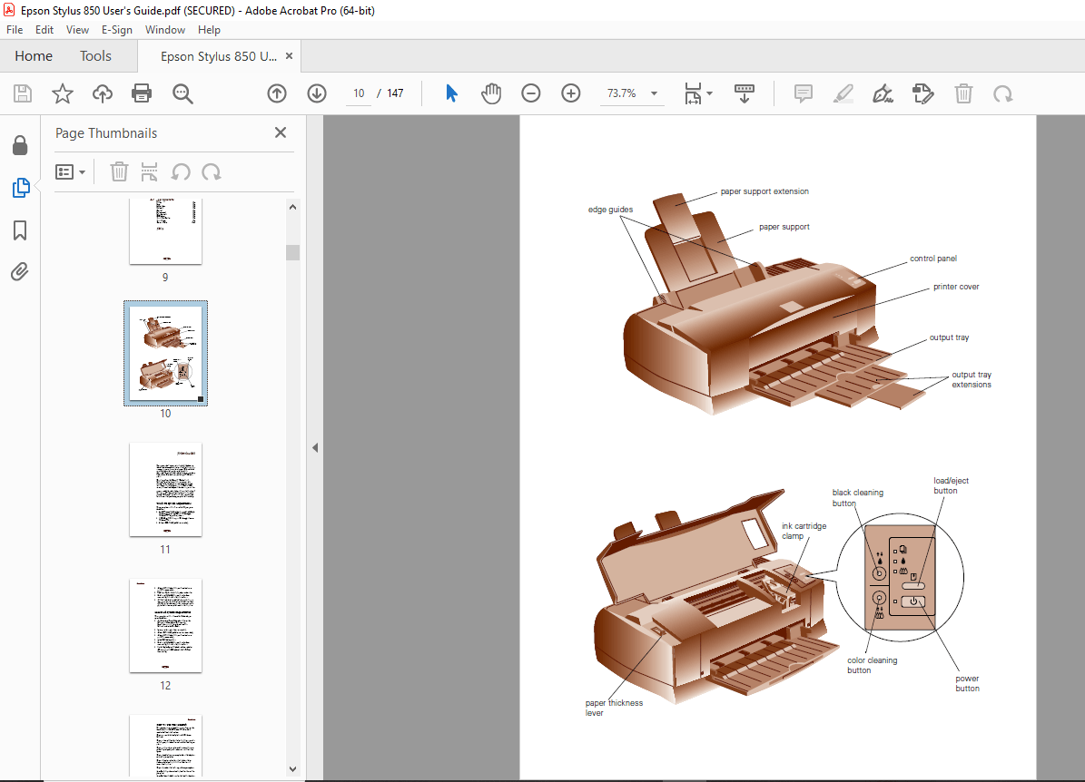 Epson Stylus Color 850 Users Guide Manual - PDF DOWNLOAD