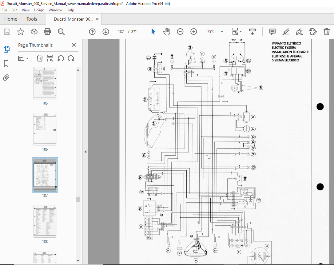 Ducati Monster 900 desmodue Workshop Manual - PDF DOWNLOAD