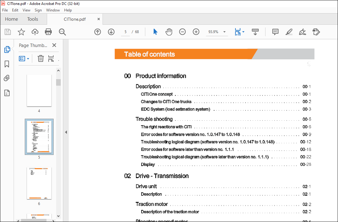 Still STED forklift CITI one Workshop Manual – PDF DOWNLOAD
