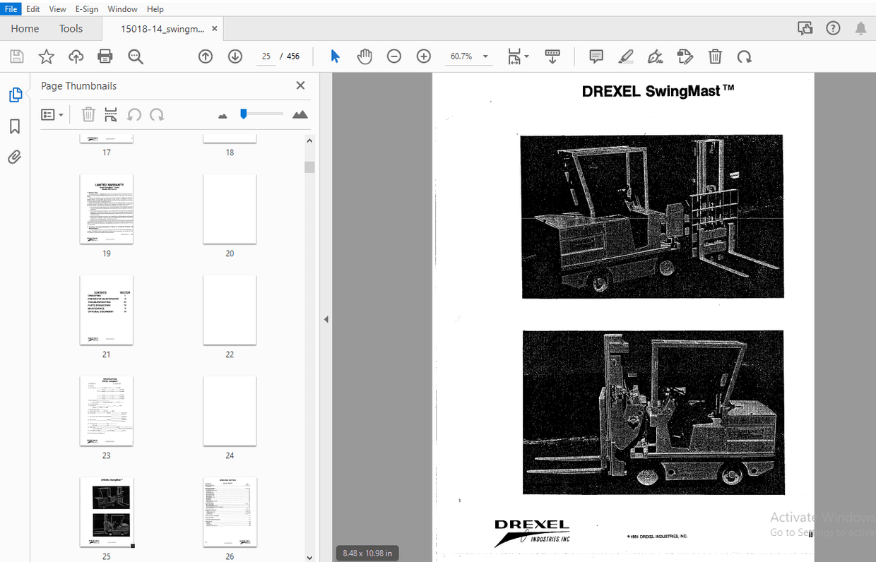 Drexel Swingmast Service & Parts Manual 15018-14 – PDF DOWNLOAD