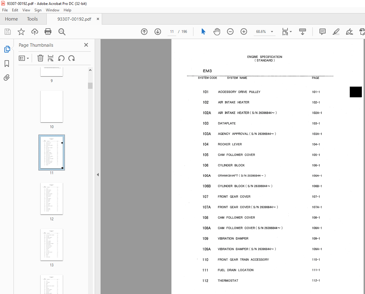 Kawasaki CUMMINS 6BTAA5.9 PARTS Manual 93307-00192 – PDF DOWNLOAD