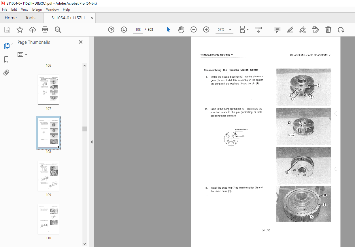 Kawasaki 115ZIII Wheel Loader Cummins KT-19-C Engine Shop Manual - PDF ...