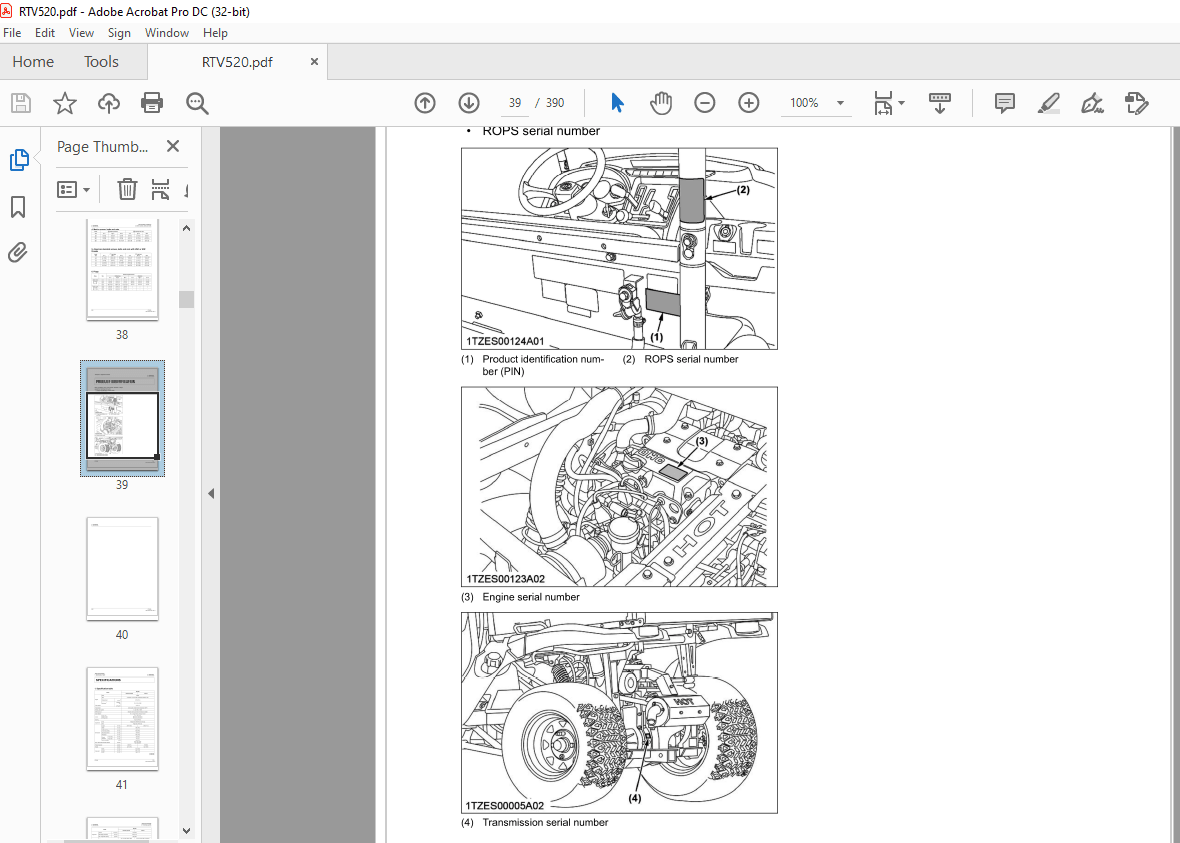 Kubota Utility Vehicle RTV520 Workshop Manual – PDF DOWNLOAD