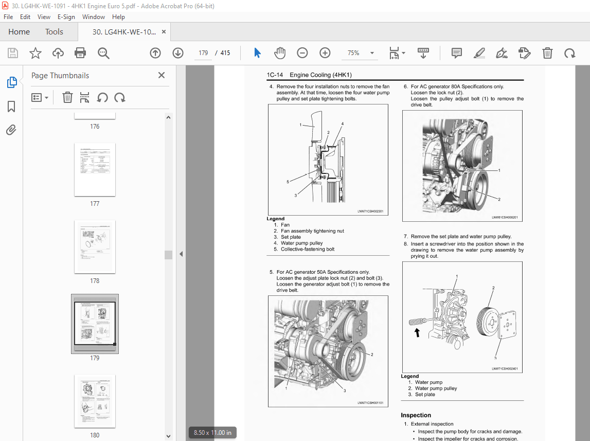 Isuzu 4HK1 Engine 2009-2010MY N-Series Workshop Manual - PDF DOWNLOAD