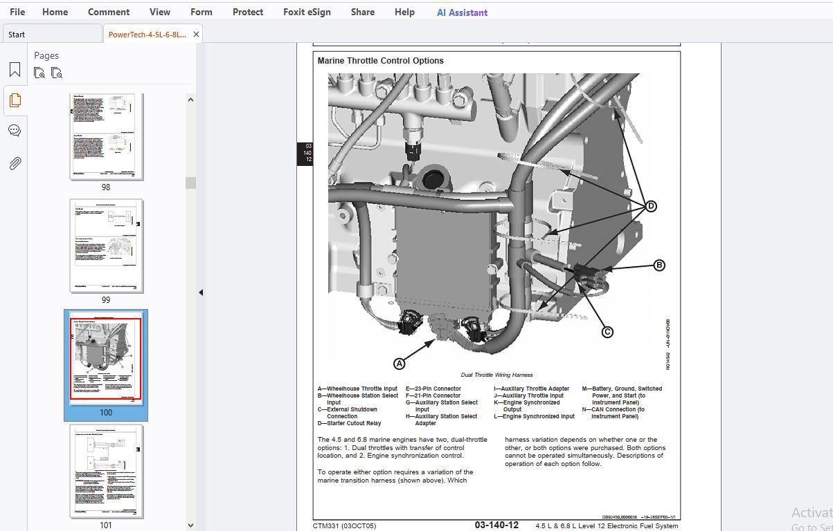 John Deere Powertech 4.5L & 6.8 L Diesel Engine Technical Manual – PDF DOWNLOAD