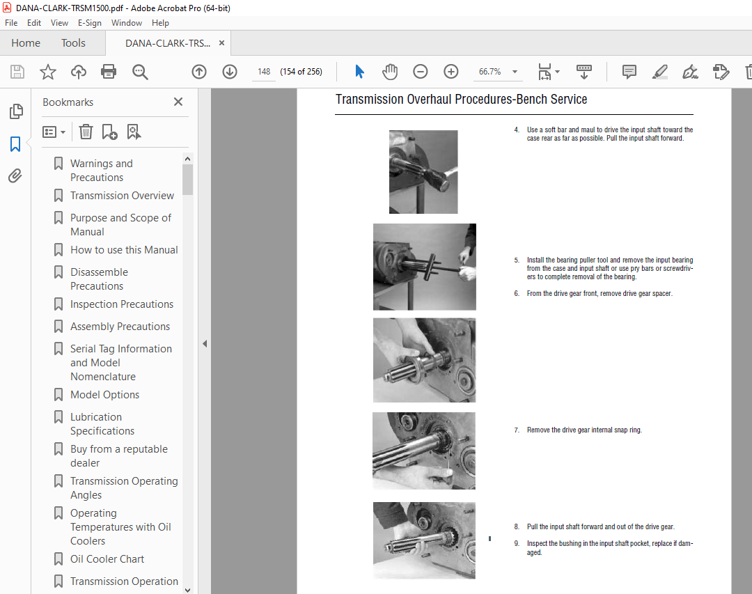 EATON Roadranger Fuller® Heavy Duty Transmissions TRSM1500 Service ...