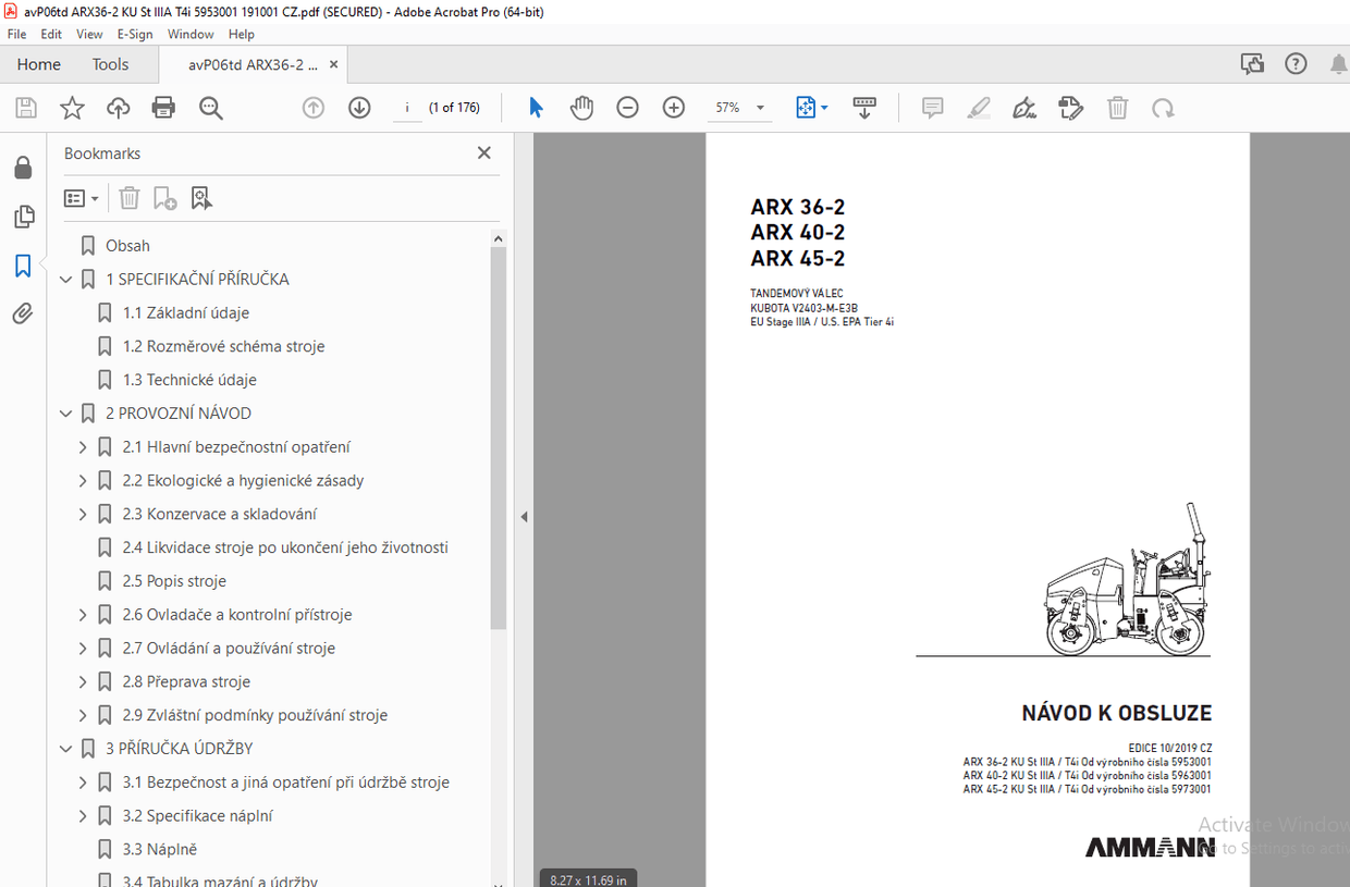 AMMANN ARX 36-2 ARX 40-2 ARX 45-2 NÁVOD K OBSLUZE - PDF DOWNLOAD