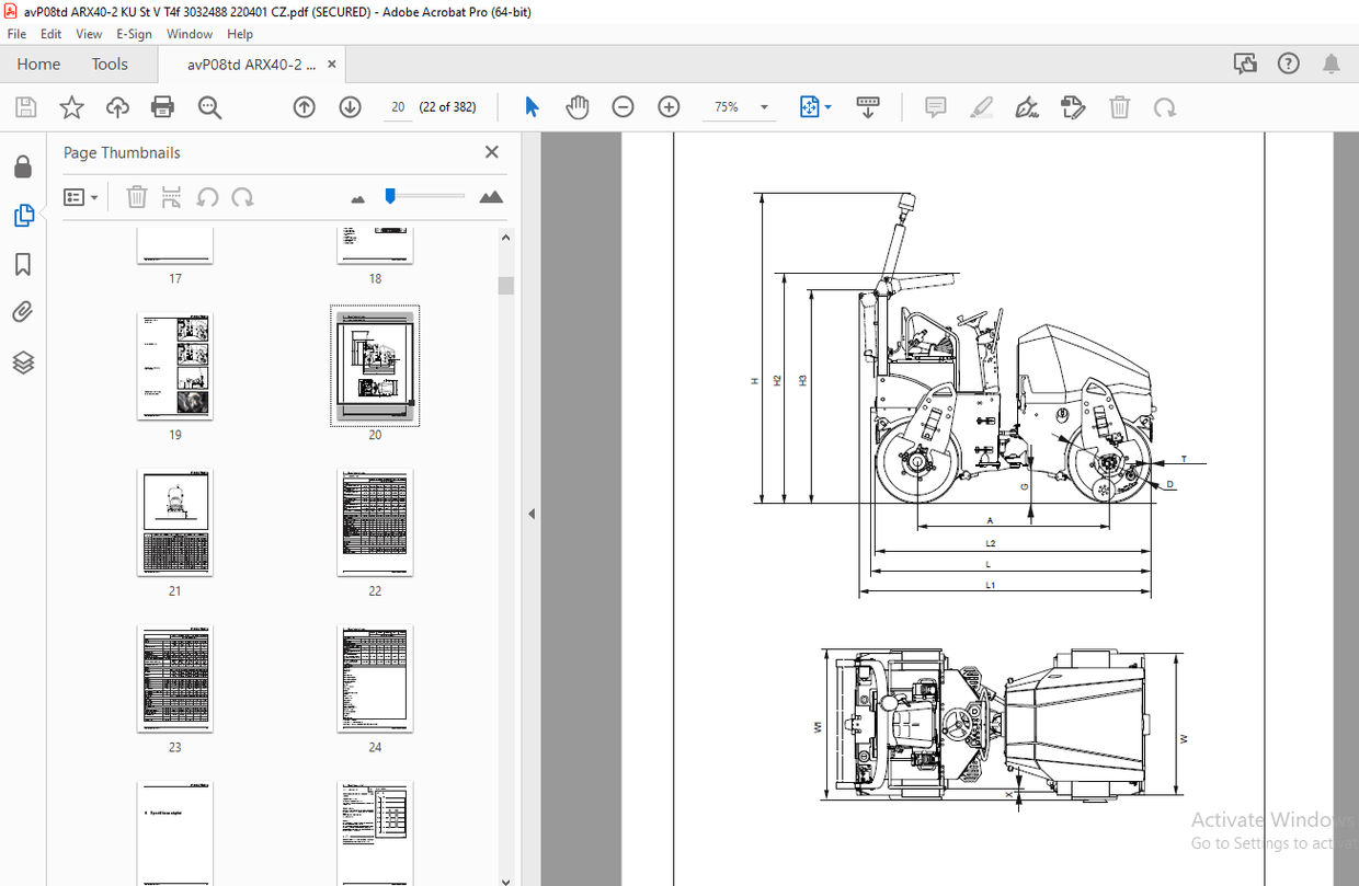 AMMANN ARX 36-2 ARX 40-2 ARX 45-2 DÍLENSKÁ PŘÍRUČKA PDF