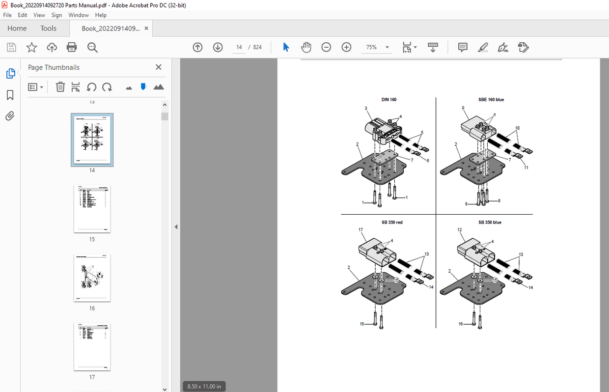Crown Forklift ESR 1000 Parts Manual – PDF DOWNLOAD