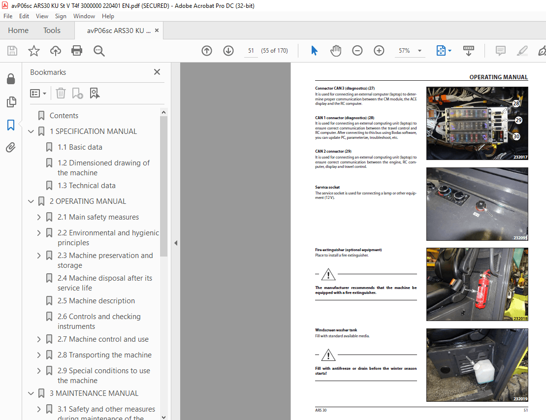 Ammann ARS 30 Single Drum Roller Operating Manual 3000000 - PDF
