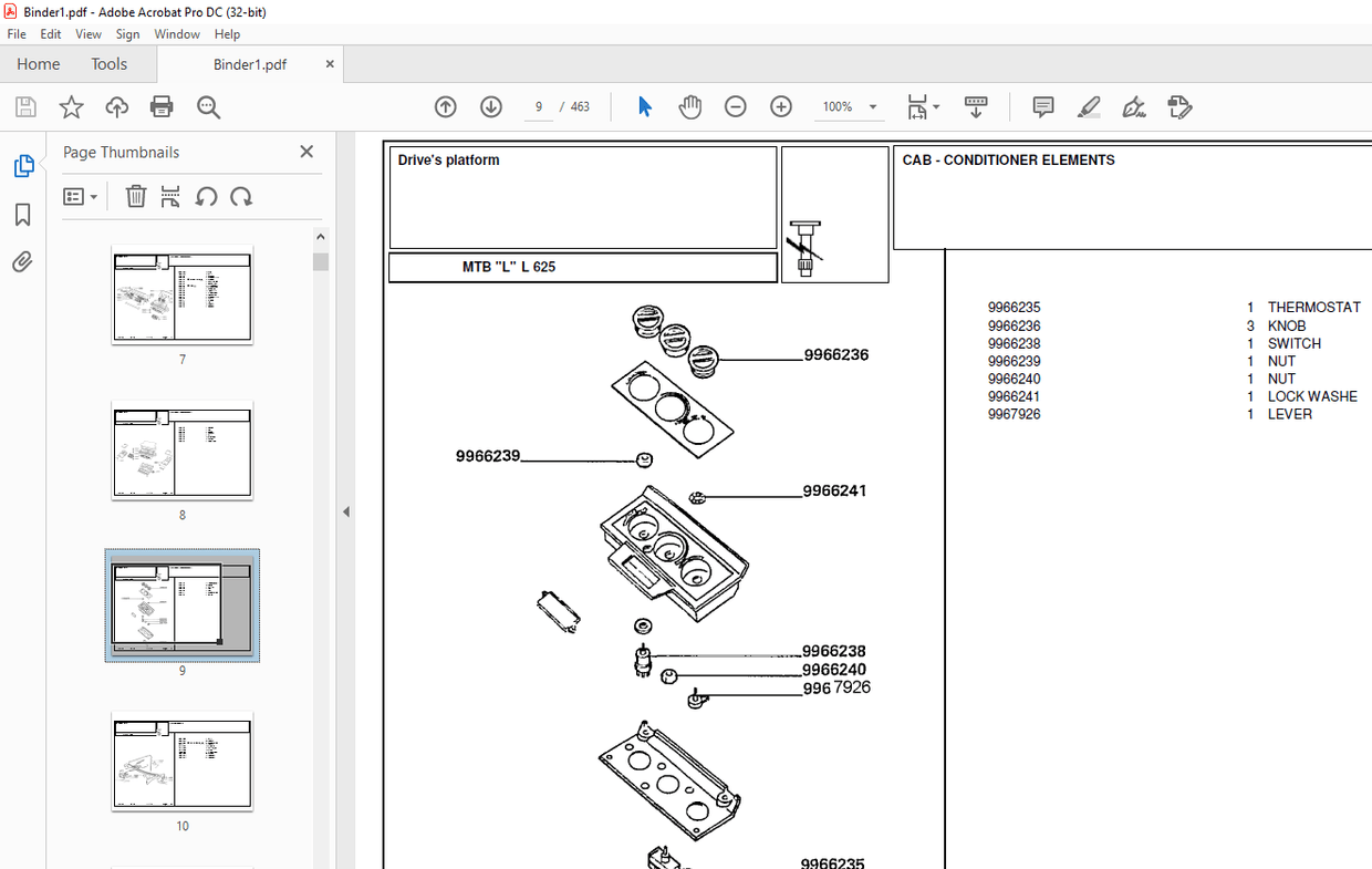 Laverda L625 Agricultural Tractor Parts Manual – PDF DOWNLOAD