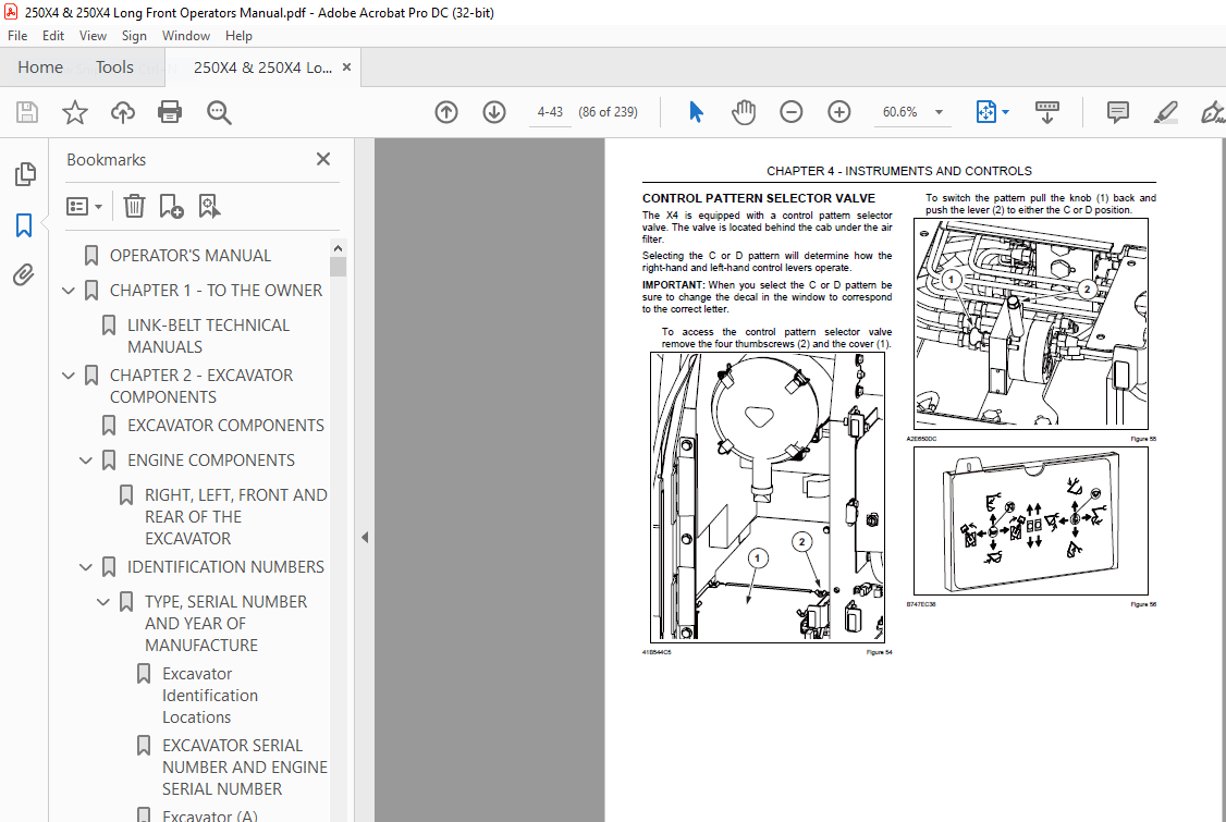 Link Belt 250X4 250X4 LF HYDRAULIC EXCAVATOR OPERATOR'S MANUAL - PDF DOWNLOAD