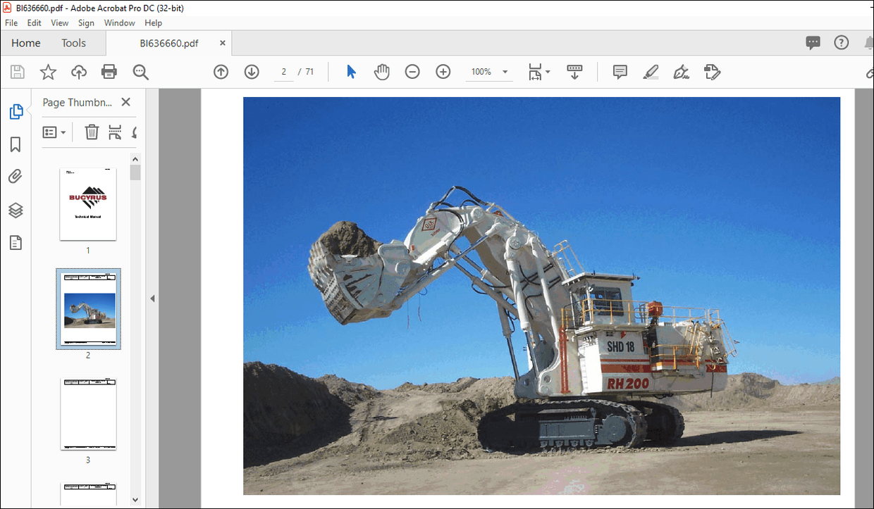 Cat Bucyrus Terex Mining RH200081 Technical Manual BI636660 – PDF DOWNLOAD