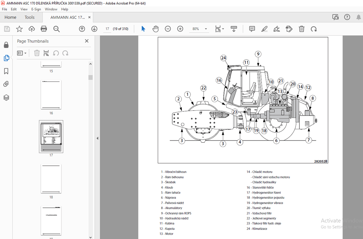 AMMANN ASC 170 DÍLENSKÁ PŘÍRUČKA 3001339 PDF