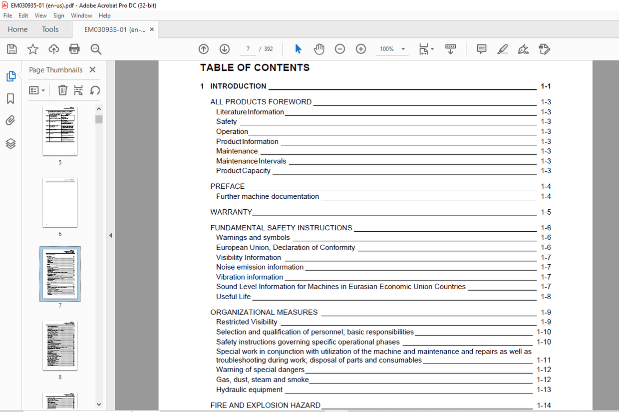 Cat 6040, 6040 FS Hydraulic Shovel Operation and Maintenance Manual EM030935 - PDF DOWNLOAD