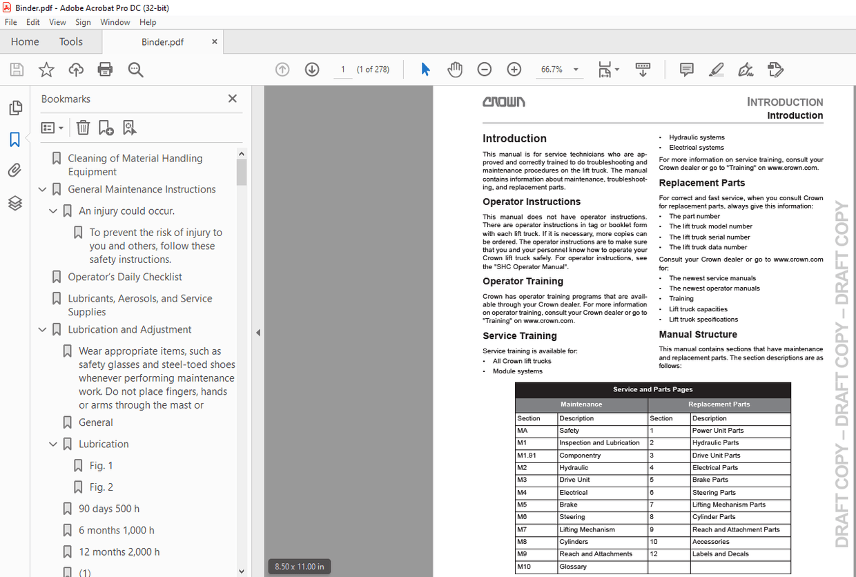 Crown Forklift SH SHR 5500 Walkie Stacker Service Manual – PDF DOWNLOAD