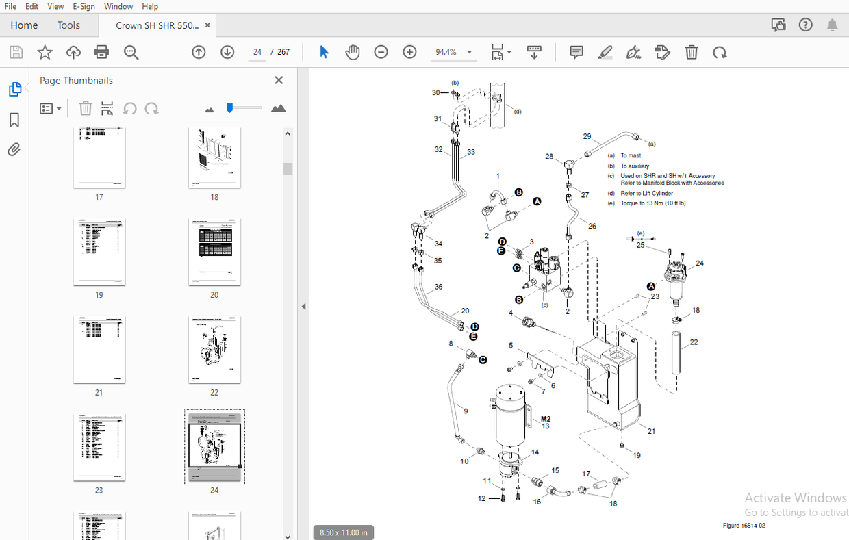 Crown SH/SHR 5500 Parts Manual – PDF DOWNLOAD