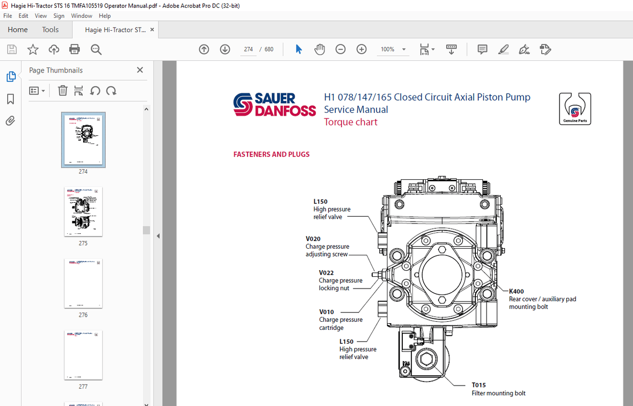 Hagie Hi-Tractor STS 16 Sprayer Operator’s Manual 493513 – PDF DOWNLOAD