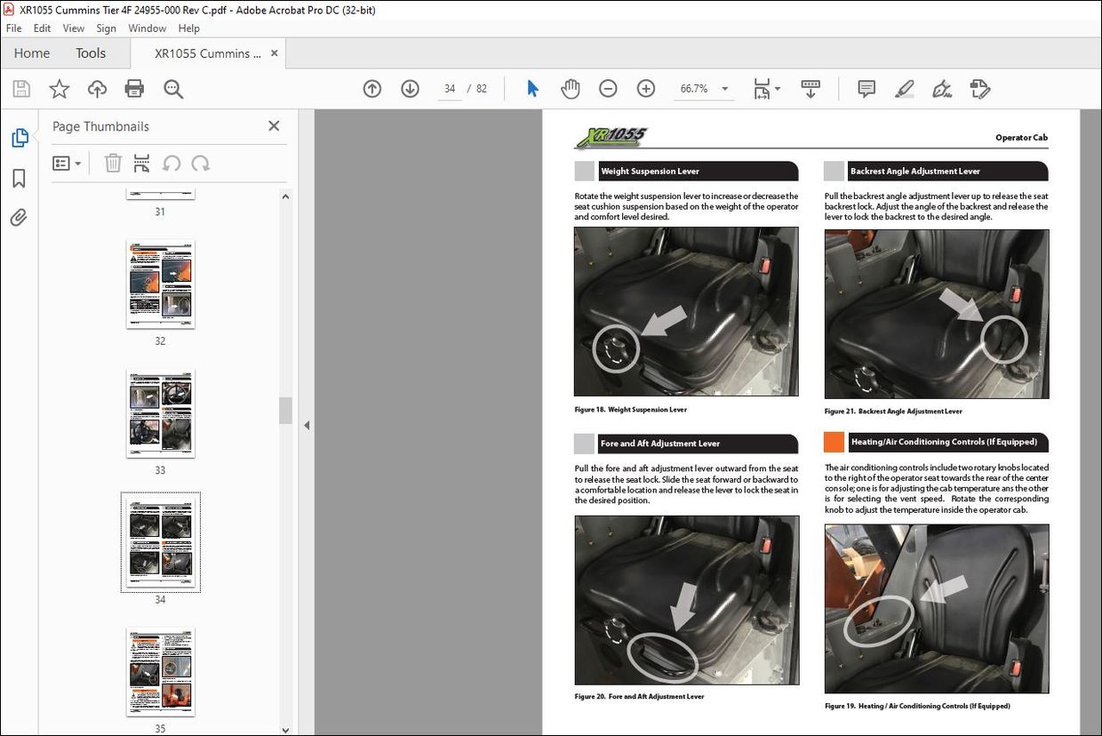 Xtreme XR1055 Cummins Tier 4F Operation & Safety Manual PN 24955-000 PDF