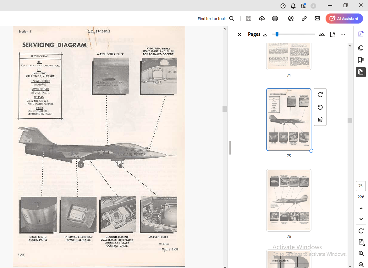 Aircraft F 104d Usaf Series Aircraft Flight Manual Pdf Download