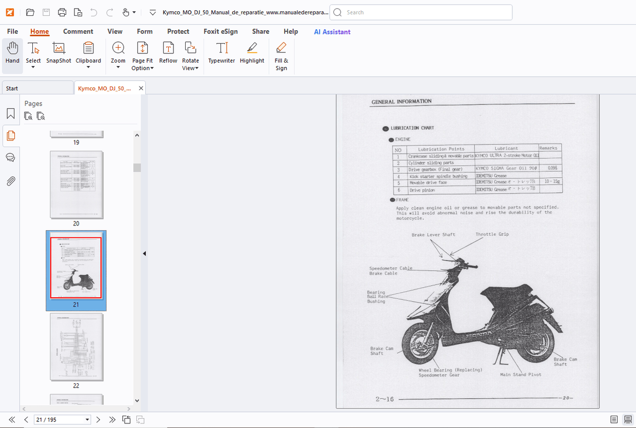 Kymco GR1 Service Manual - PDF DOWNLOAD