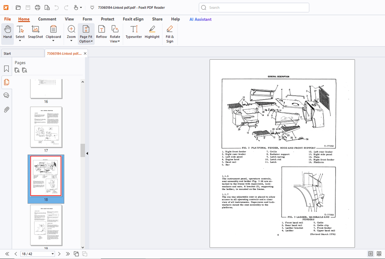 Fiatallis 945 945-B Wheel Loader (Bucket & Chassis)Service Manual - PDF ...