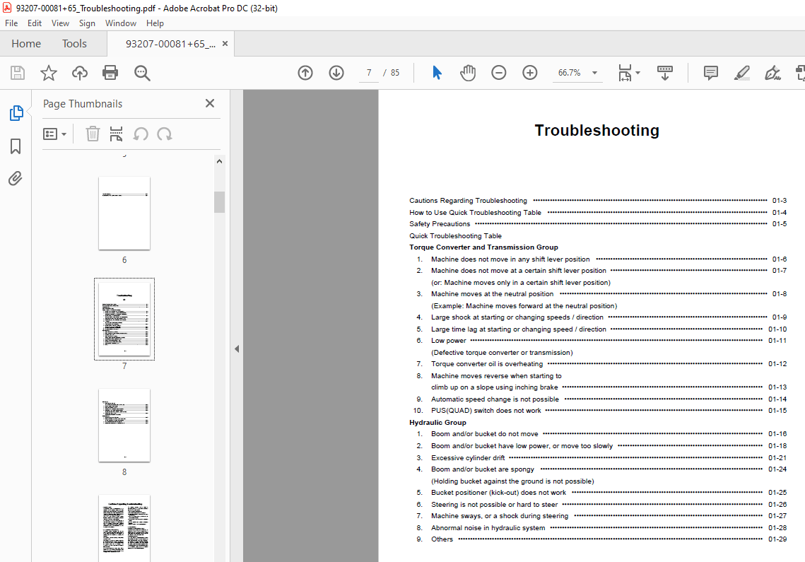 Kawasaki Wheel Loader 65ZIV-2 CUMMINS B5.9-C Engine Shop Manual AAA-S65C3V01-012 - PDF DOWNLOAD