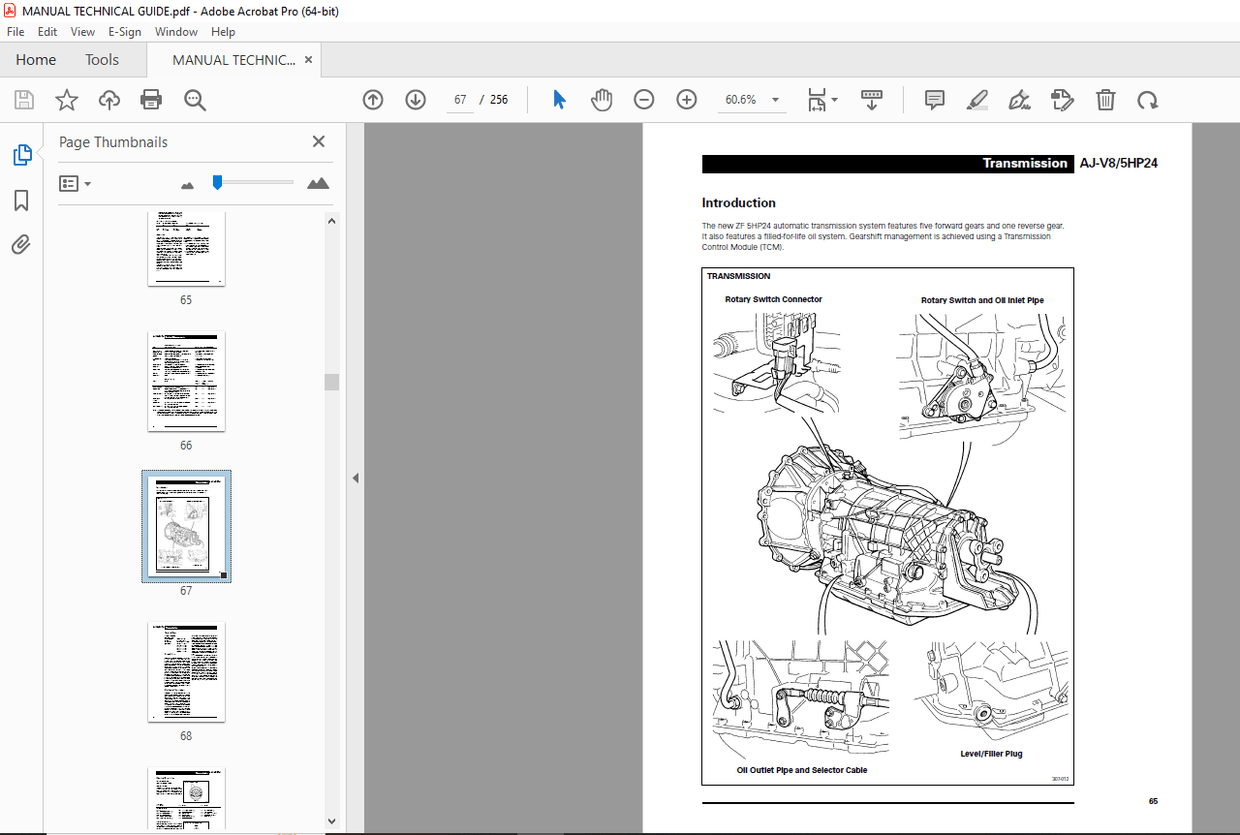Jaguar AJ-V8 Engine & 5HP24 Transmission Introduction Technical Guide ...