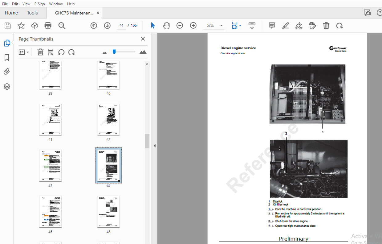 Manitowoc GHC75 Telescopic Crane Maintenance Manual – PDF DOWNLOAD