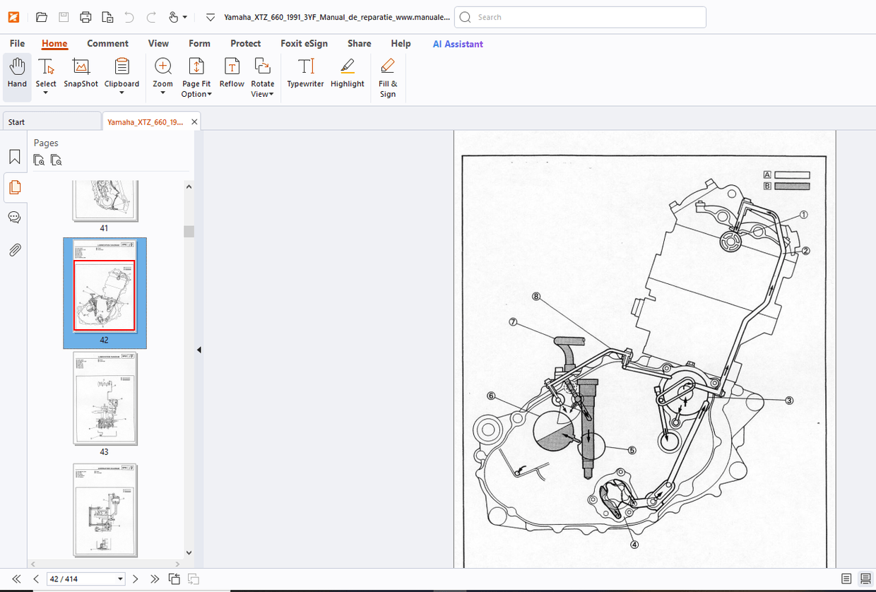 Yamaha XTZ660 1991 Service Manual 3YF-ME1 - PDF DOWNLOAD