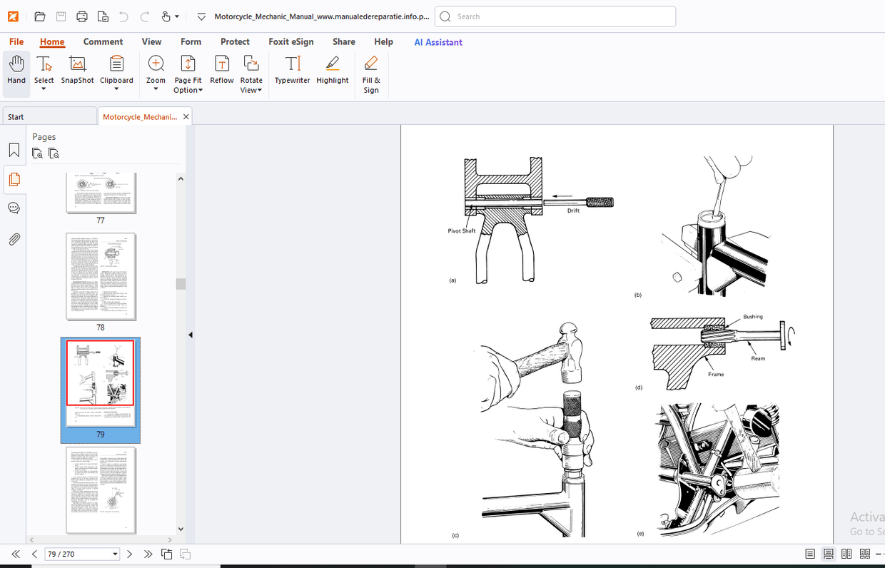 Motorcycle Mechanics Manual - PDF DOWNLOAD