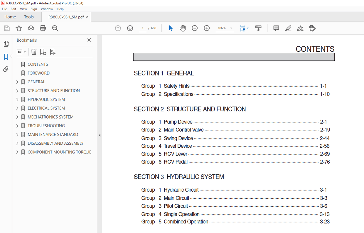 Hyundai R380LC-9SH Excavator Service Manual – PDF DOWNLOAD