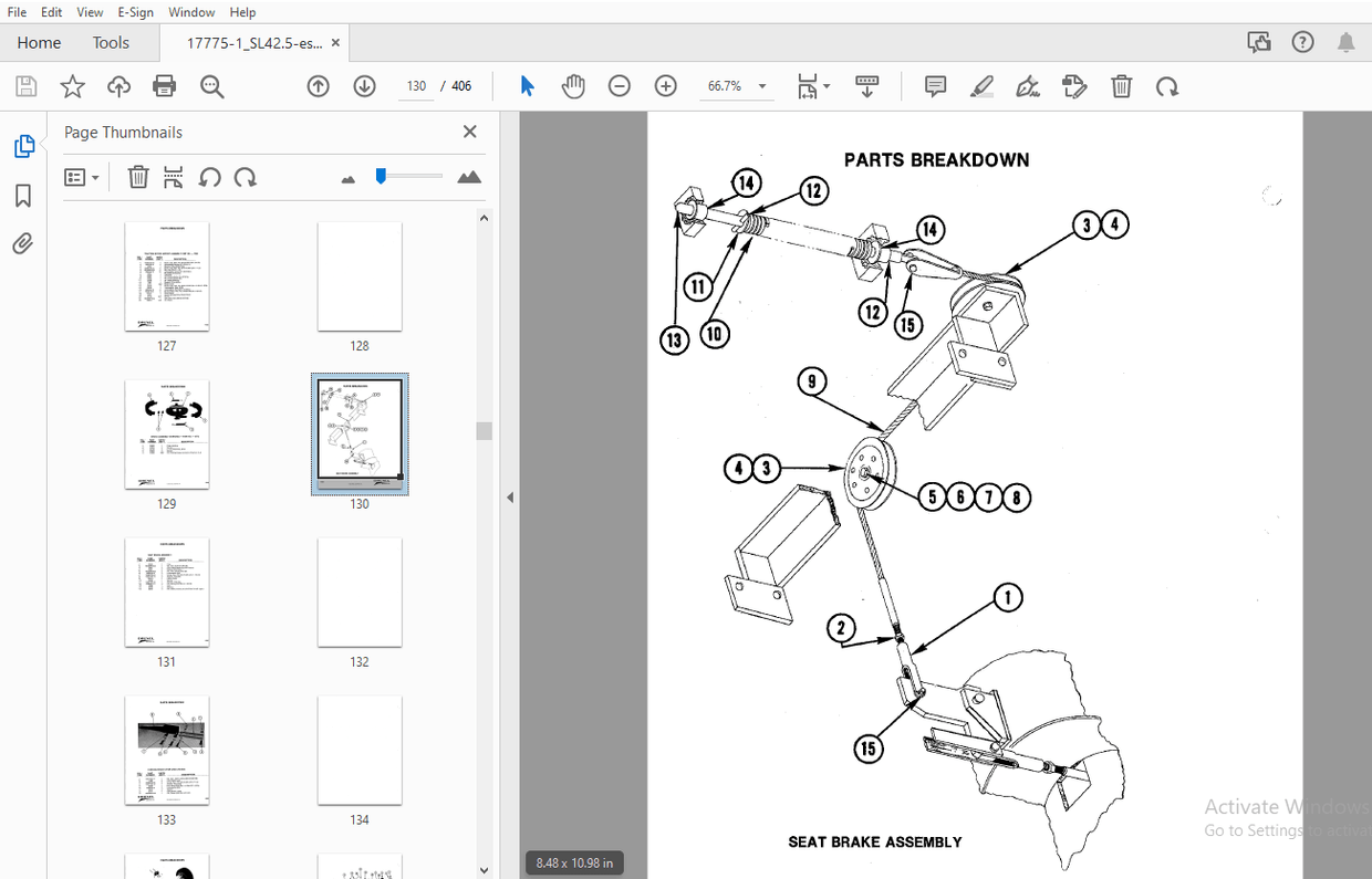 DREXEL SL42.5-ESS (EE) TRUCK,FORKLIFT,ELECTRICAL OPERATION,PREVENTIVE MAINTENANCE,MAINTENANCE MANUAL