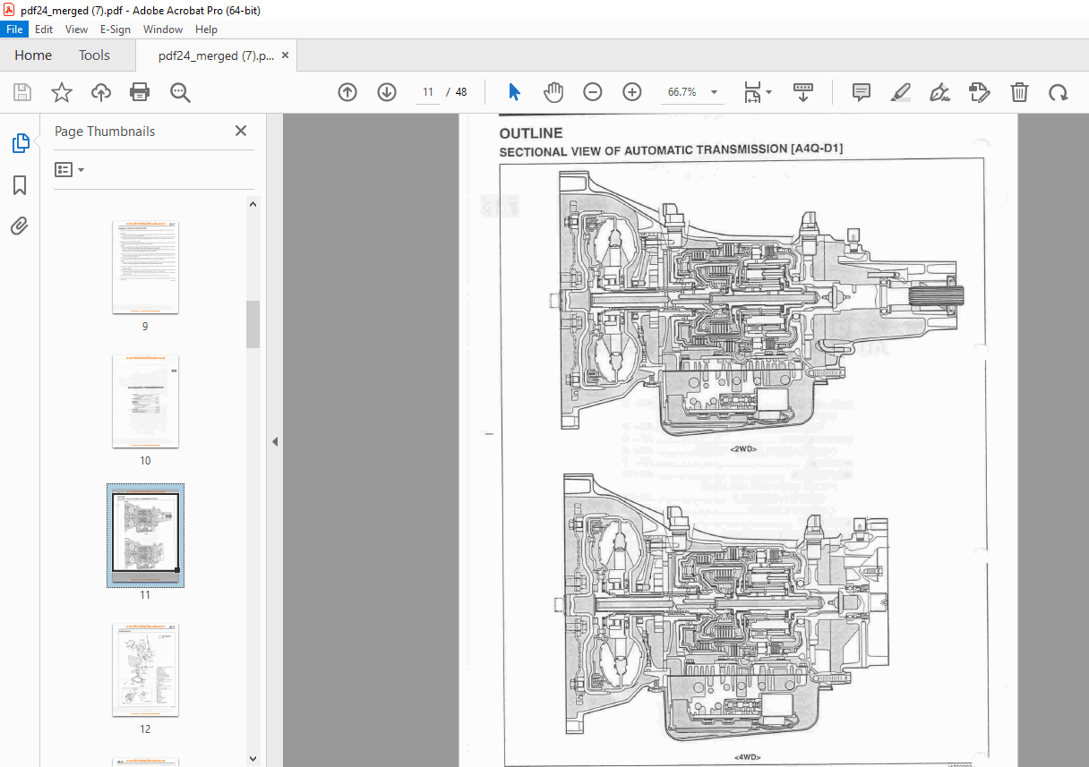 Daihatsu A4Q A4R Series Automatic Transmission Service Manual PDF DOWNLOAD