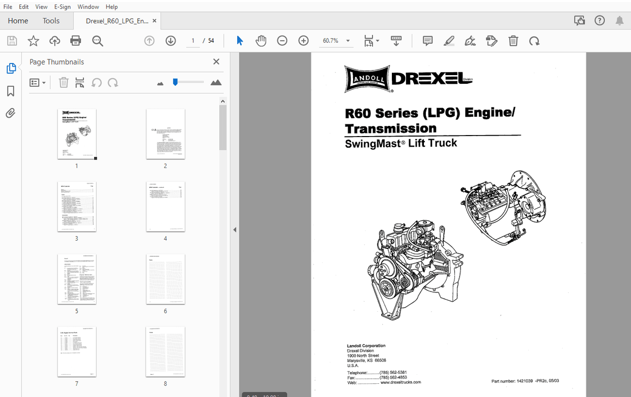 Drexel Engine Cross Referance Parts Manual 1421039 – PDF DOWNLOAD