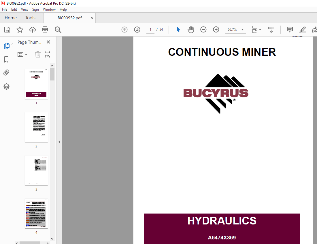 CAT Continuous Miner CM445 Operation & Maintenance Manual - PDF DOWNLOAD