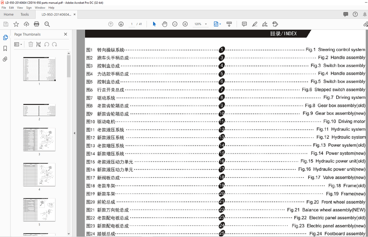 Heli CDD 16-D950 Forklift Parts Manual – PDF DOWNLOAD