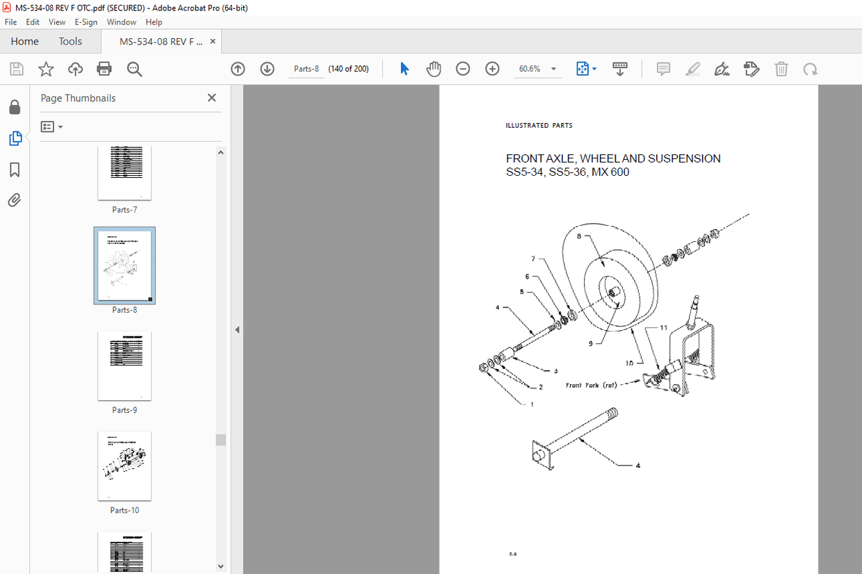 Taylor-Dunn MS-534-08 Operation Troubleshooting Parts Manual - PDF DOWNLOAD