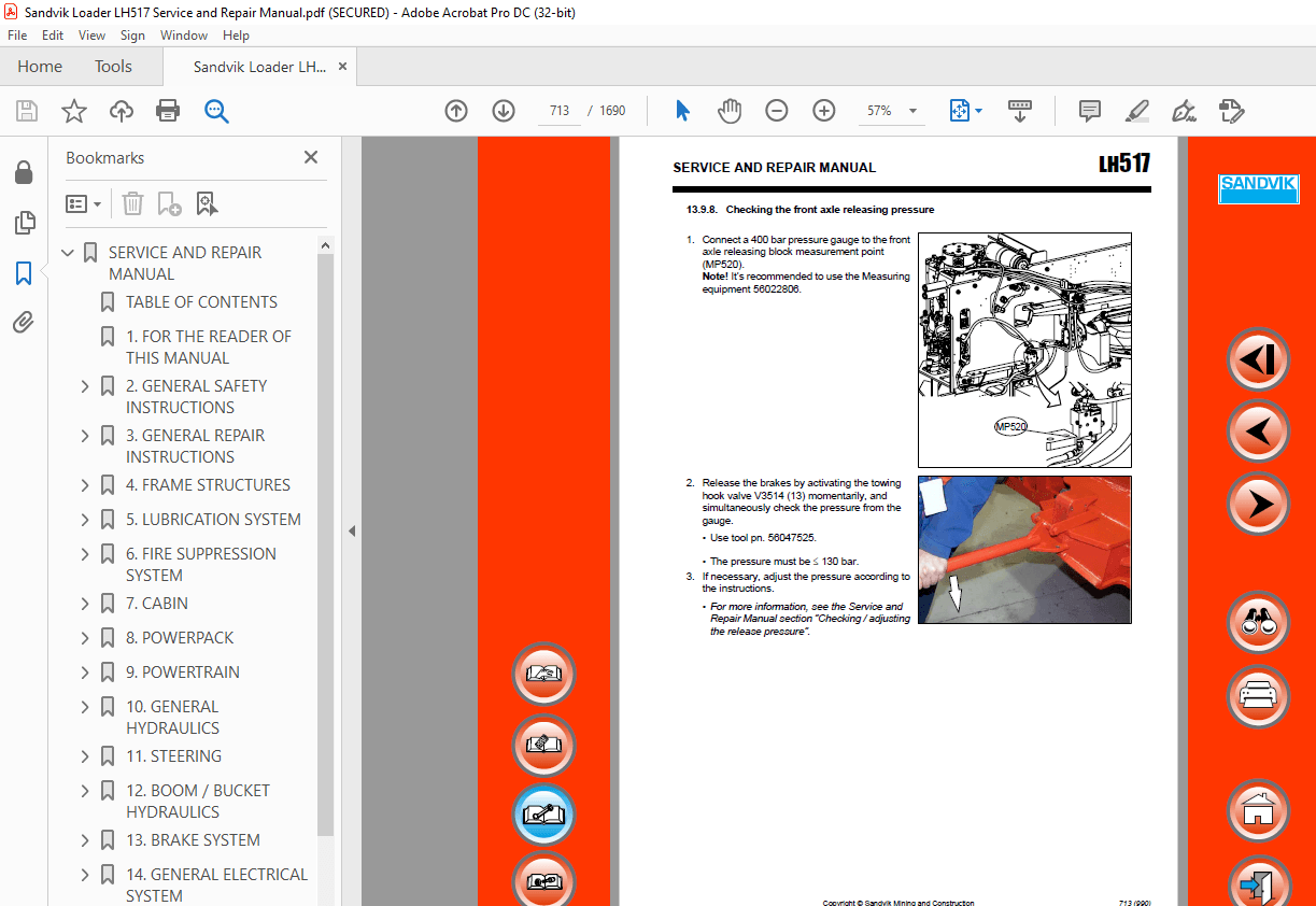 Sandvik Loader LH517 Service and Repair Manual – PDF DOWNLOAD